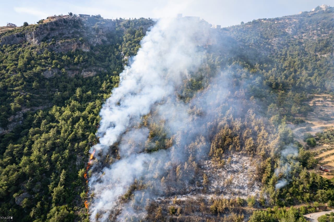 Wildfire Raging in Akkar Woodlands Highly Damages the Area | Kataeb