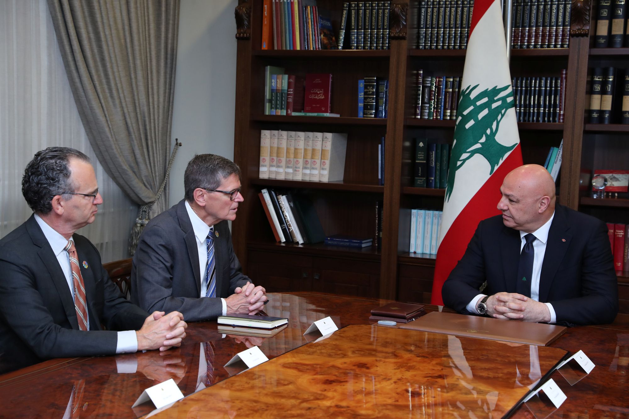 Aoun Says No Turning Back on State Monopoly of Arms, Urges U.S. Support ...