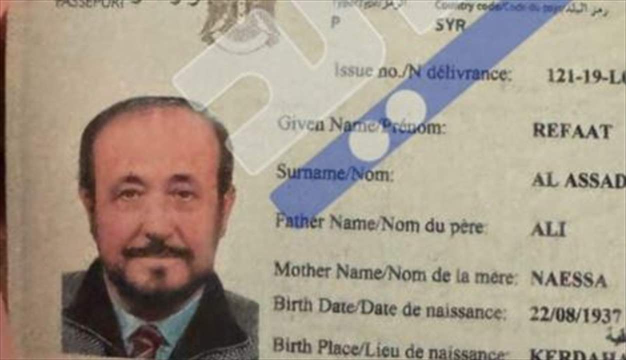 Rifaat al-Assad’s Beirut Departure Sparks Scrutiny Over Passport Forgery and Smuggling | Kataeb
