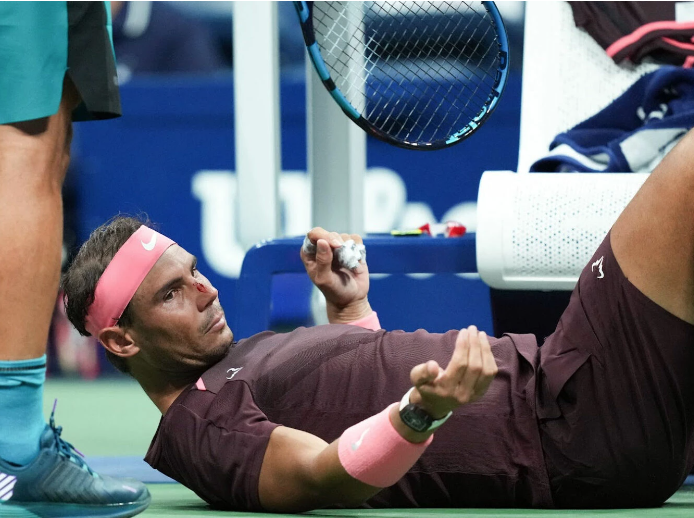 Rafael Nadal Cuts Own Nose with Racquet During Chaotic Four-Set Win ...
