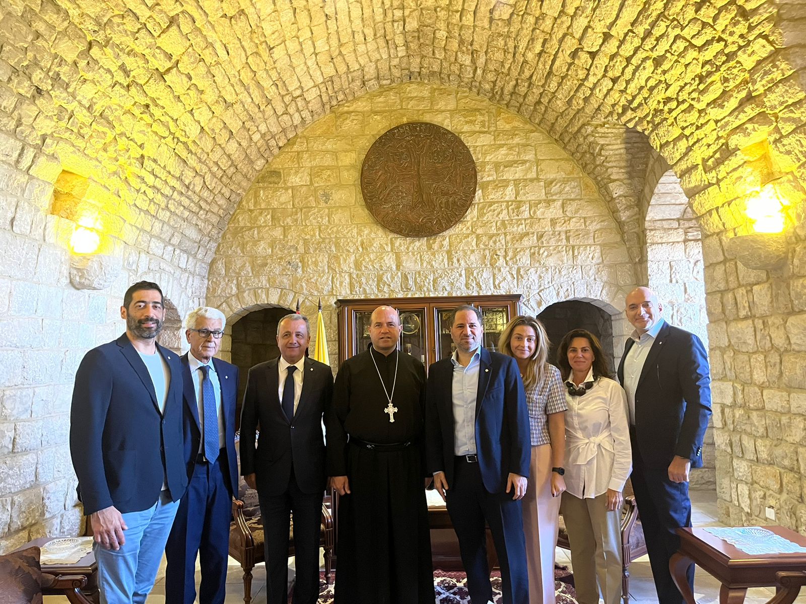 Kataeb Leader Congratulates Father Hadi Mahfouz | Kataeb