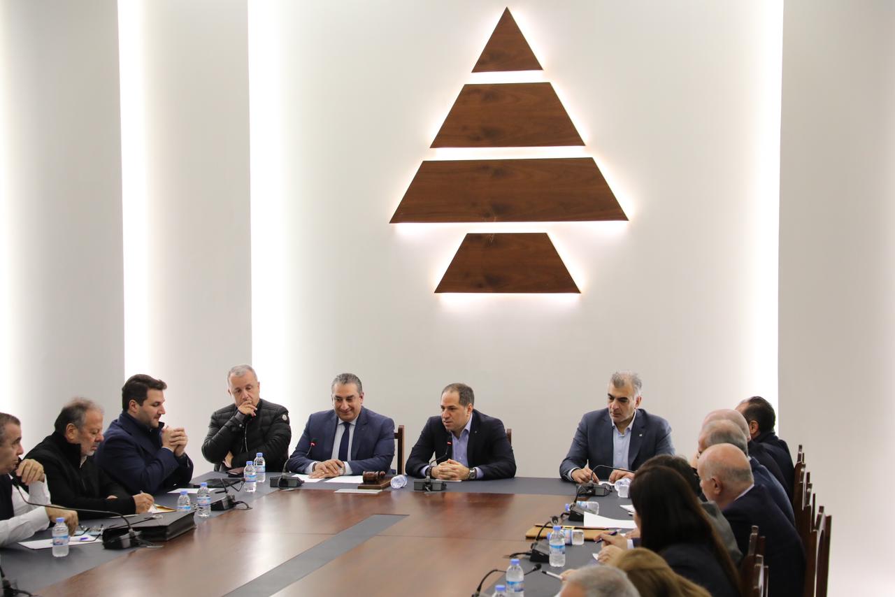 Gemayel Meets with Secretary of the Bar Council in Beirut Saad Eddin Al ...