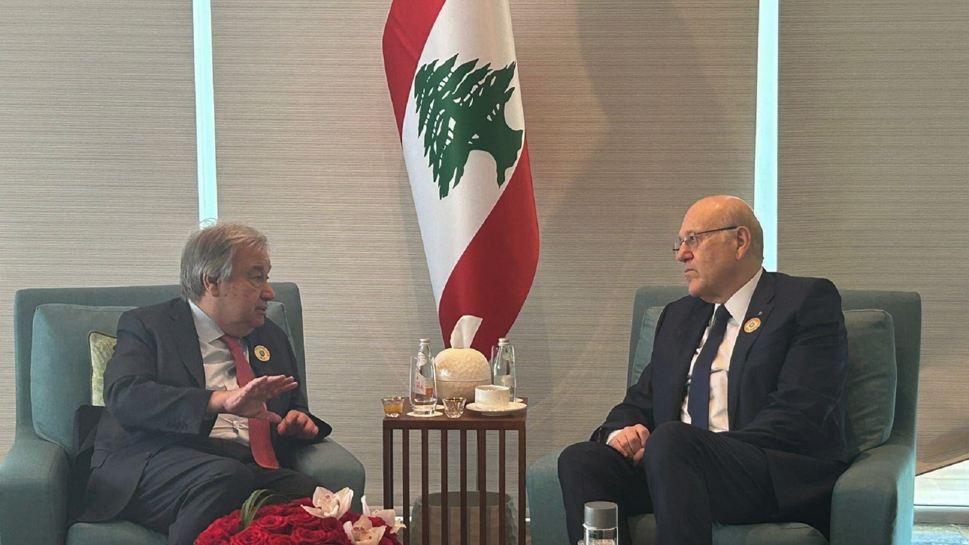 Mikati Meets UN Chief on Sidelines of Bahrain Summit | Kataeb