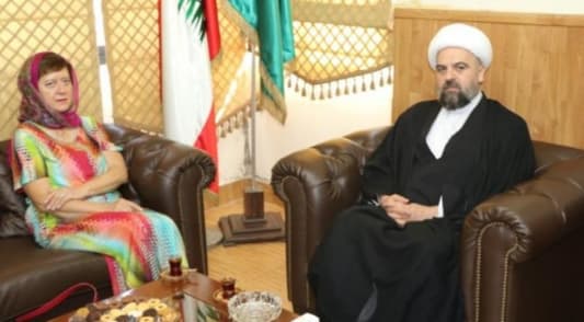 Mufti Qabalan Receives Wronecka | Kataeb