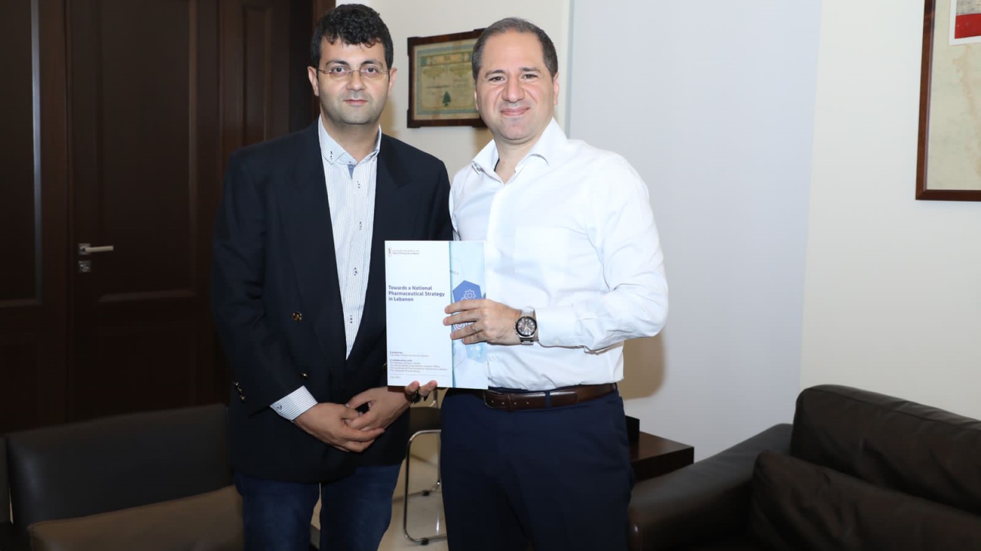 Gemayel Meets with Pharmacists’ Syndicate Head Joe Salloum, Voices ...